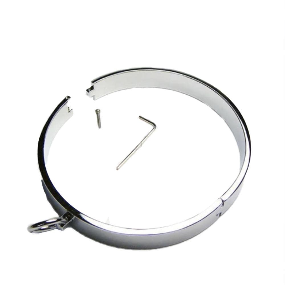 Stainless Steel Slave Neck Shackles BDSM – sissyloving