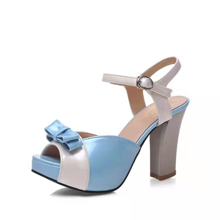 Cute Bowtie Open Toe Heels Sandal – sissyloving