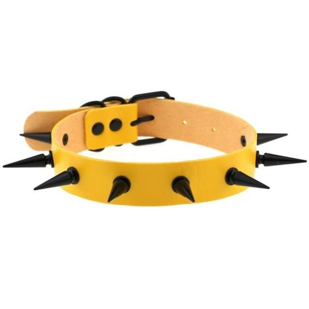 Human Gothic Bondage Spiked Collar – sissyloving