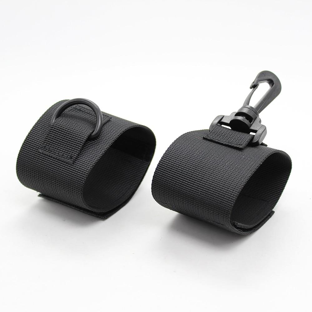 No Frills Black Velcro Restraints BDSM – sissyloving