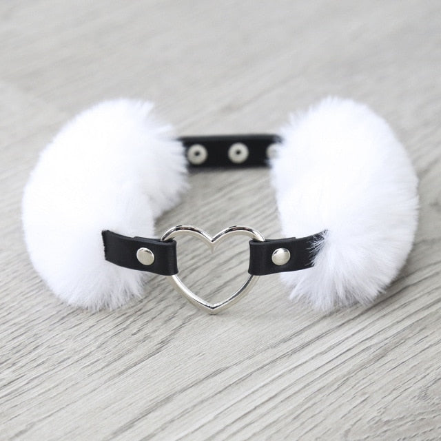 Fluffy Choker Necklace BDSM DDLG – sissyloving