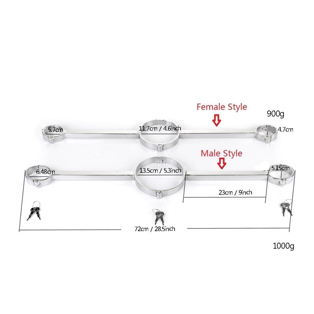 Stainless Bondage Yoke Bar BDSM – sissyloving